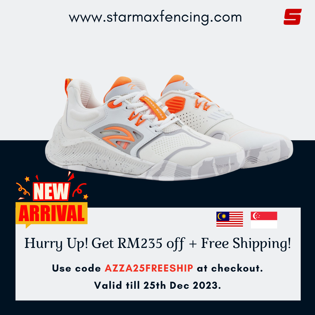 Azza Fencing Shoe Promotion – Starmax Fencing